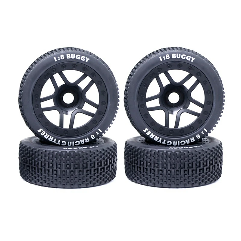 111mm 1/8 Scale Rc Off Road Buggy Tires Wheel 17mm Hex For Arrma Typhon ...