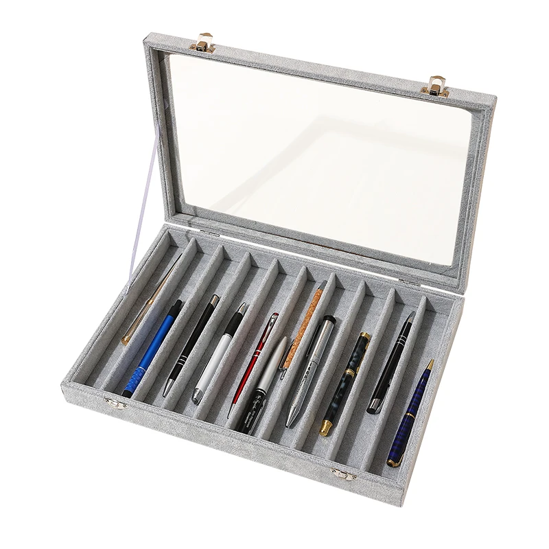 Pen-Display-Box-Pen-Organizer-Box-Pen-Display-Case-Storage-with-Lid-Top ...