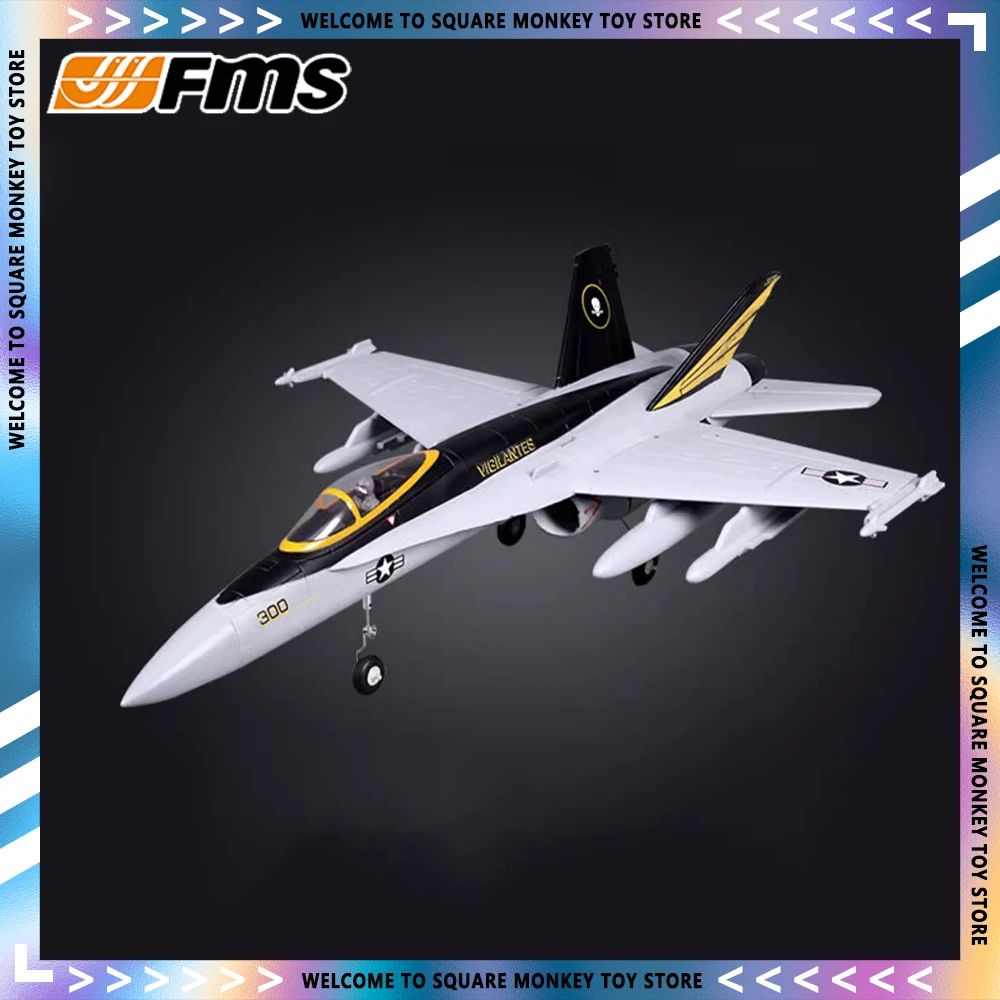 FMS-RC-Airplane-64mm-F18-F-18-V2-PNP-Vigilantes-Ducted-Fan-EDF-Jet-Grey ...