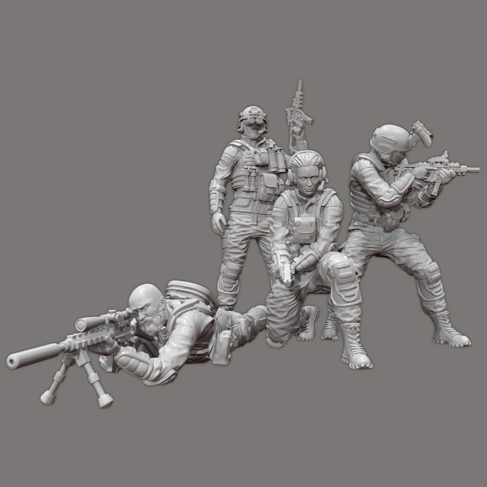 38mm-50mm-Resin-Soldier-model-kits-figure-colorless-and-self-assembled ...
