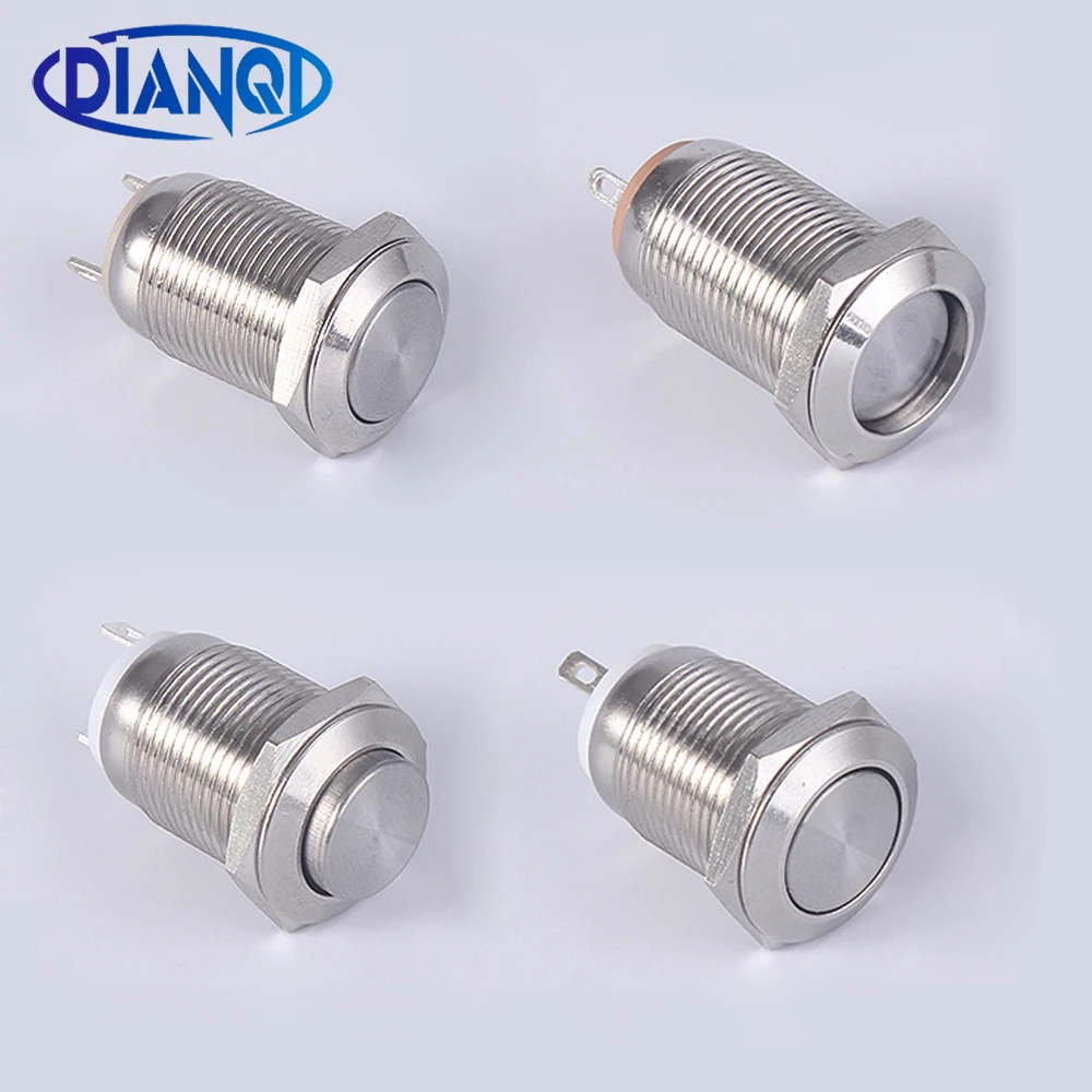 1-pc-12mm-metal-push-button-waterproof-nickel-plated-brass-switch-flat ...