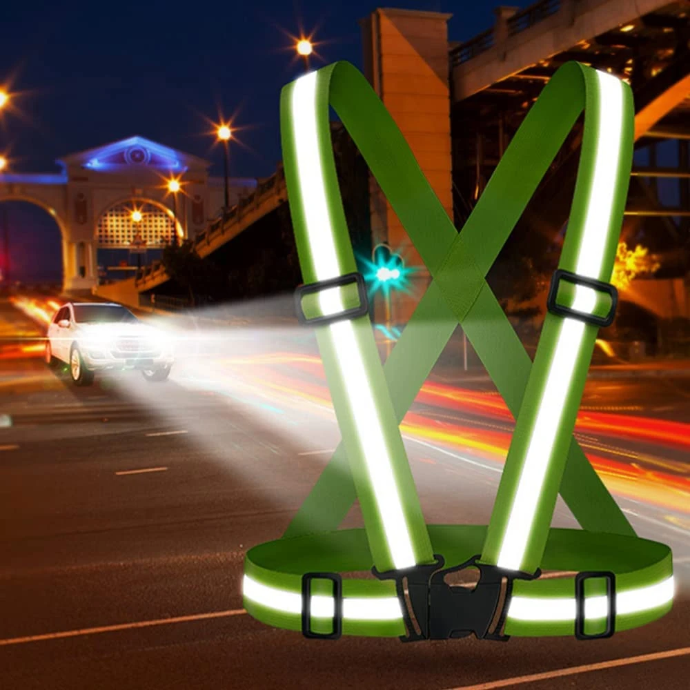 Highlight Reflective Straps Night Work Security Running Cycling Safety ...
