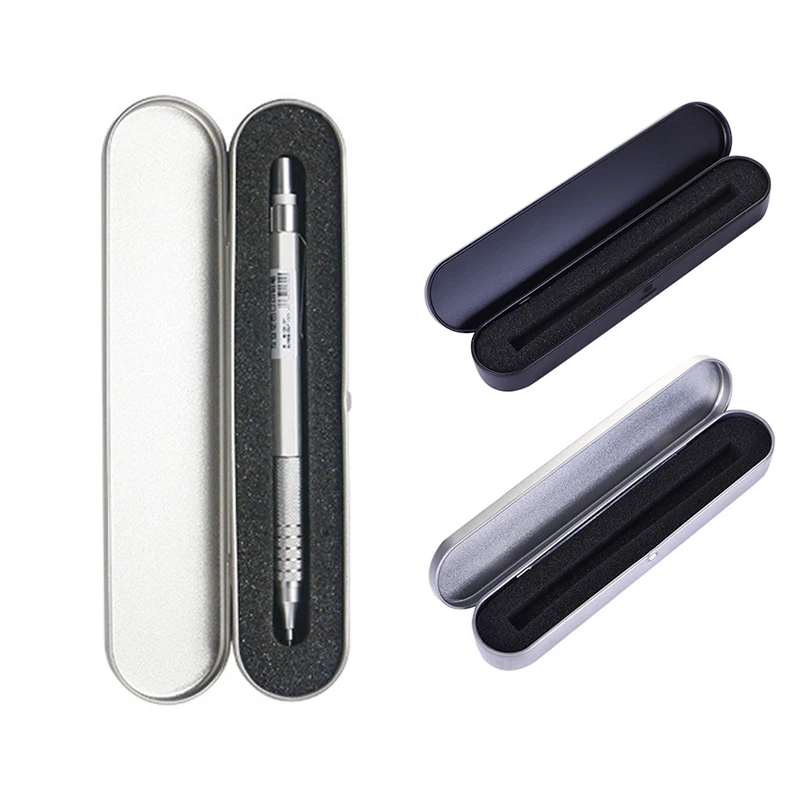 Silver Black Metal Pen Box High Quality Protection Box for Fountain Pen ...