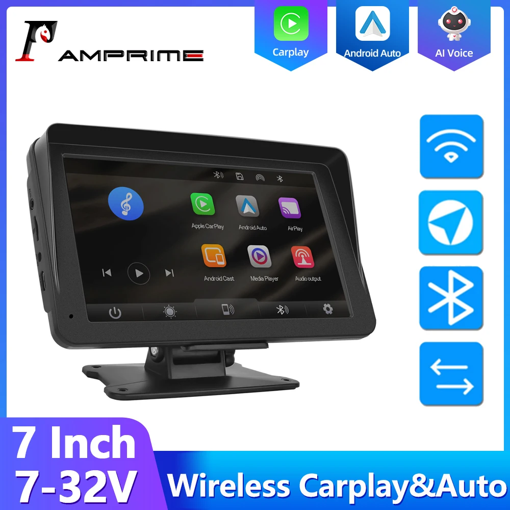 AMPrime 7inch Universal Portable Car Radio Multimedia Video Player ...