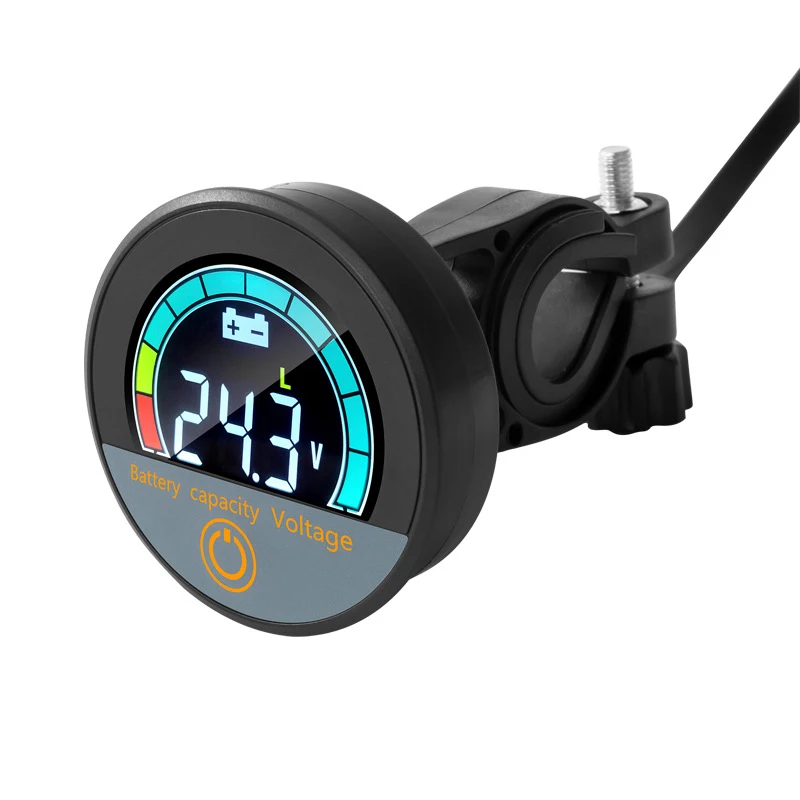 Digital-Round-Battery-Voltmeter-DC-8V-100V-Capacity-Indicator-Power ...