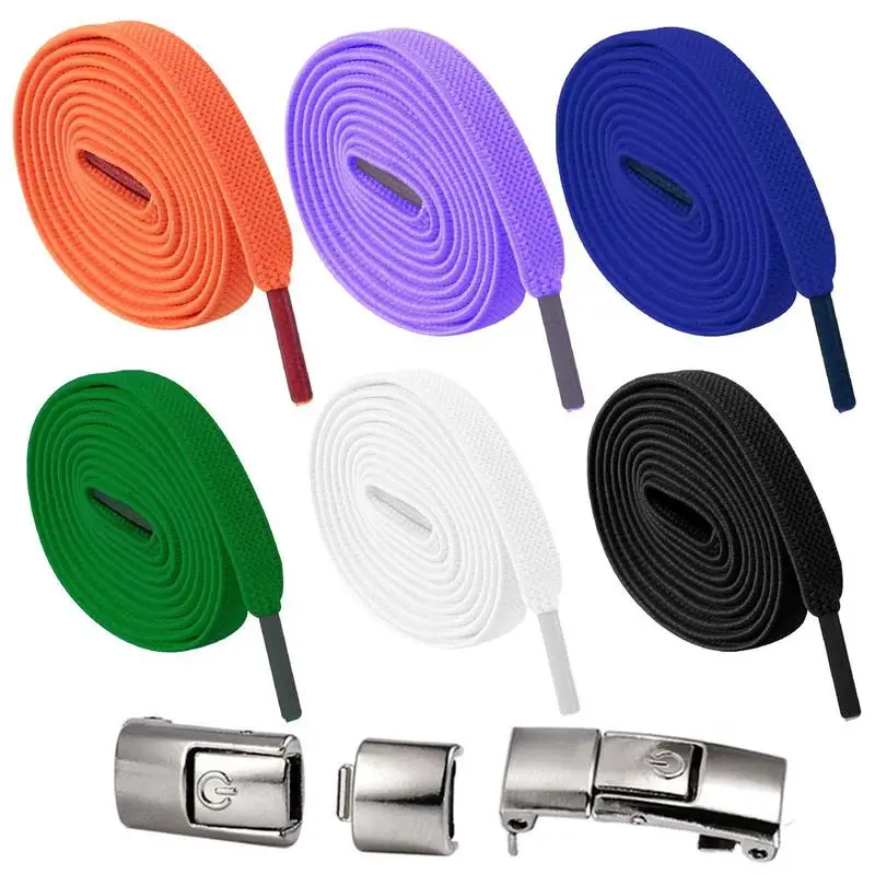 Press-Lock-Shoelaces-without-ties-Elastic-Laces-Sneaker-8MM-Widened ...