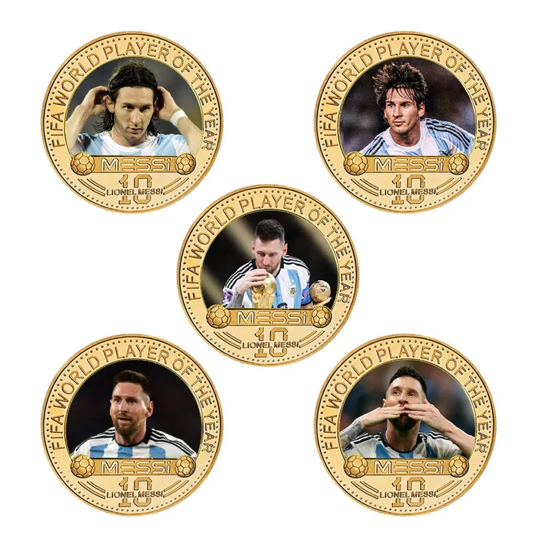 Football-Star-Messi-Argentina-Barcelona-Miami-Commemorative-Coin-Gold ...