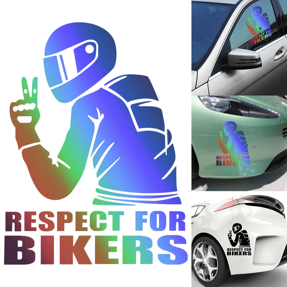 Respect Biker Sticker for On Car Motorcycle Vinyl 3D Stickers ...