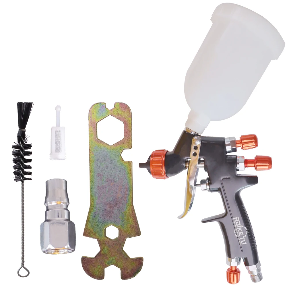 Spray-Gun-With-600-Mix-Cup-Air-Spray-Gun-With-Paint-Mixing-Cup-And ...