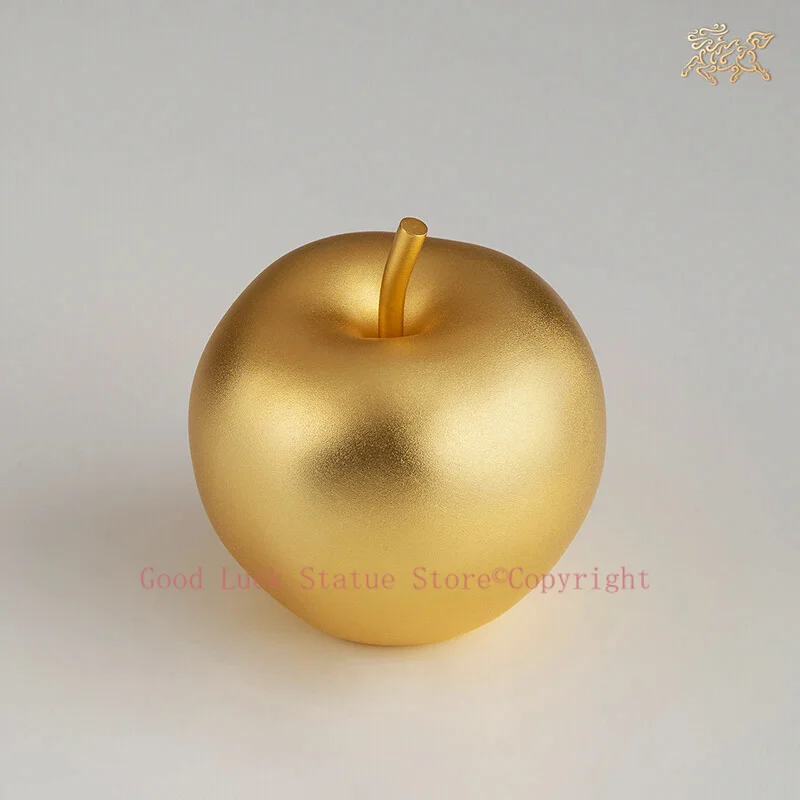 Unique-Recruit-wealth-Lucky-safety-mascot-24K-gold-plating-copper-apple ...