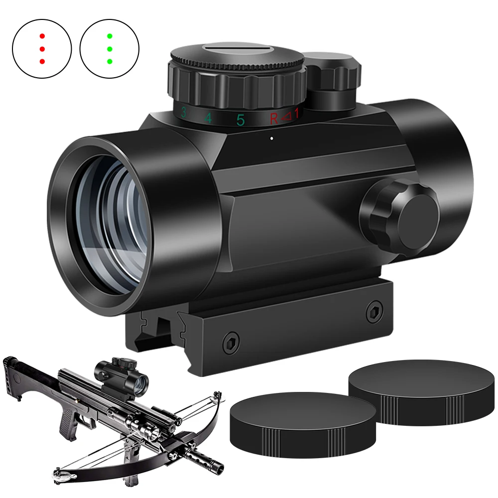 Tactical Red Green Dot Sight Riflescope 3 point Crossbow Sight Hunting ...