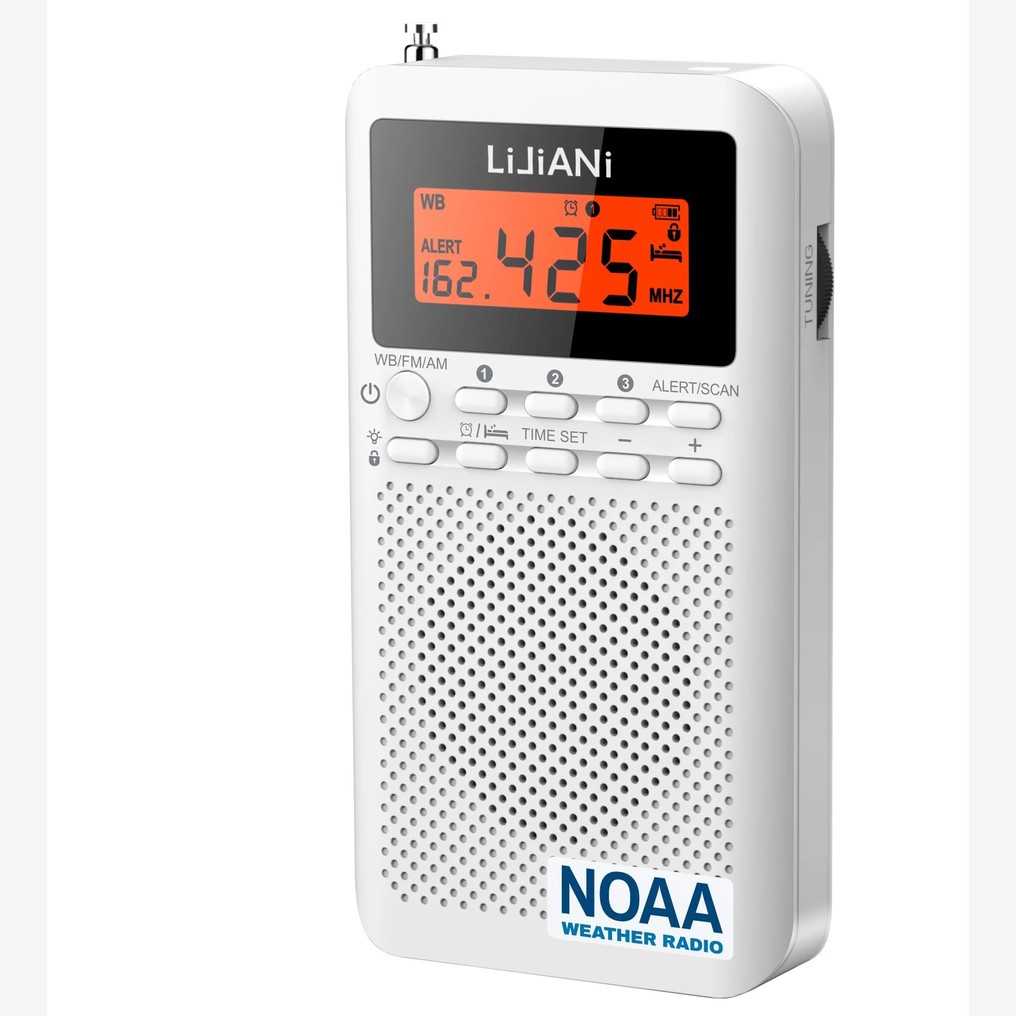 NOAA-Weather-Radio-AM-FM-Band-Battery-Operated-Portable-Radio-with-LCD ...