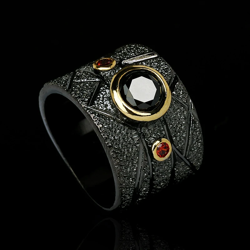 Black Gold Rings Men | Italian Rings Men Women | Italian Jewelry Men ...