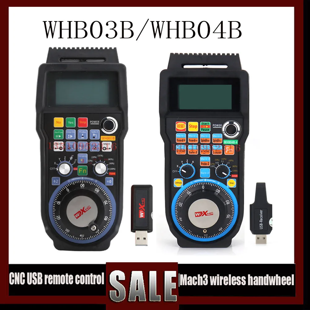 XHC-WHB03B-WHB04B-CNC-wireless-handwheel-Mach3-4-axis-6-axis-MPG ...