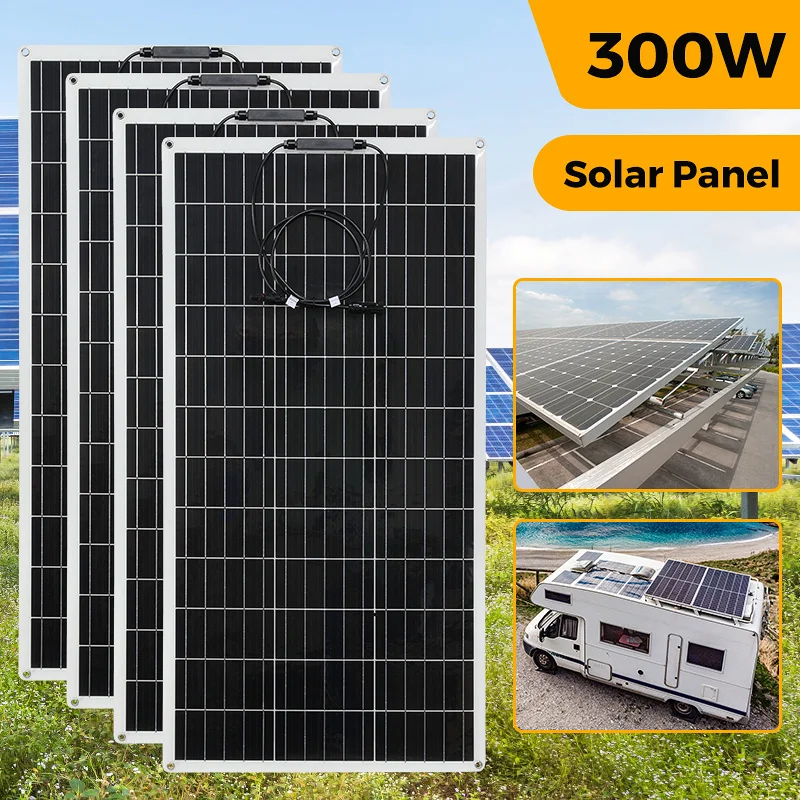 Solar-Panel-300W-600W-PET-Flexible-Panels-Photovoltaic-Power-Generation ...