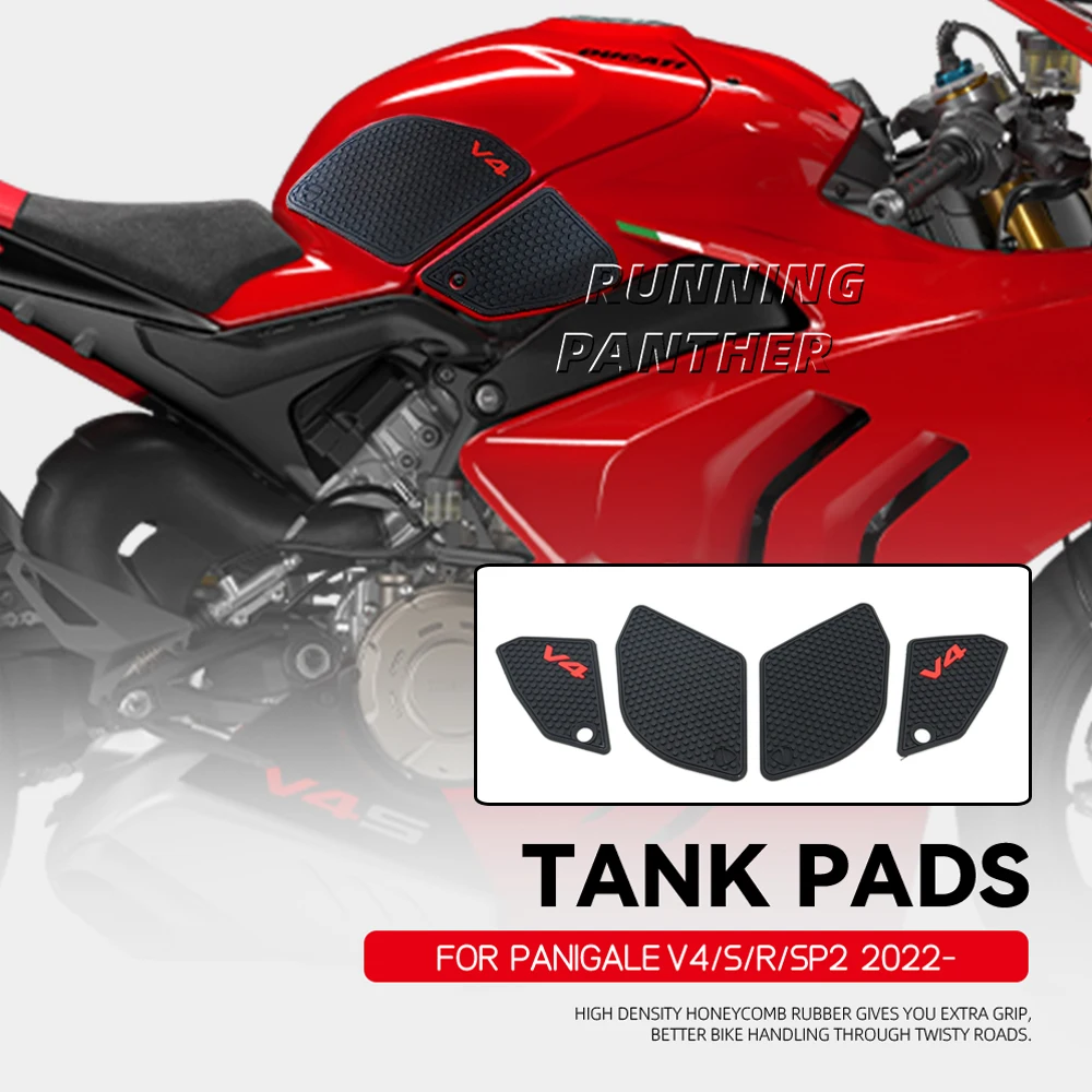 Motorcycle Anti Slip Fuel Tank Pad Side Gas Knee Grip Sticker For