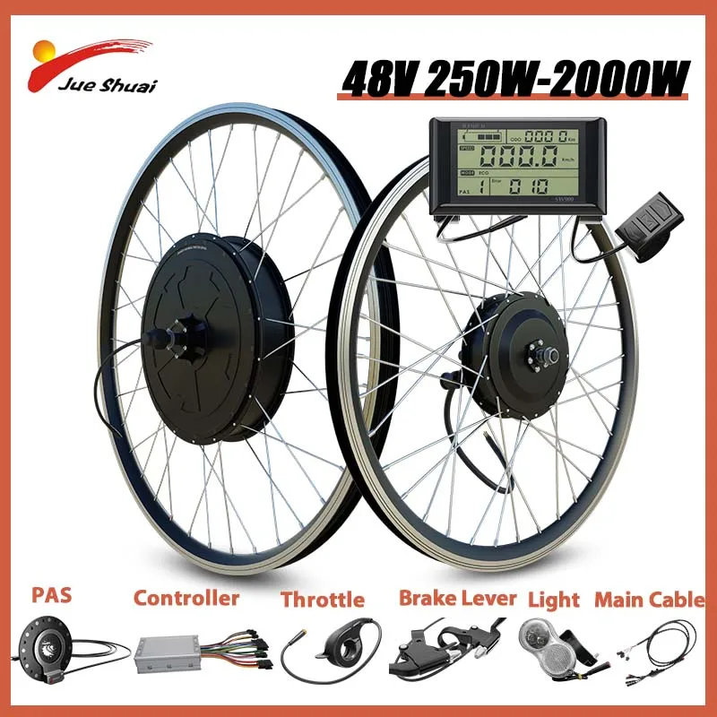 36V-48V-250-2000W-Ebike-Conversion-Kit-Optional-Hub-Motor-Power-E-Bike ...