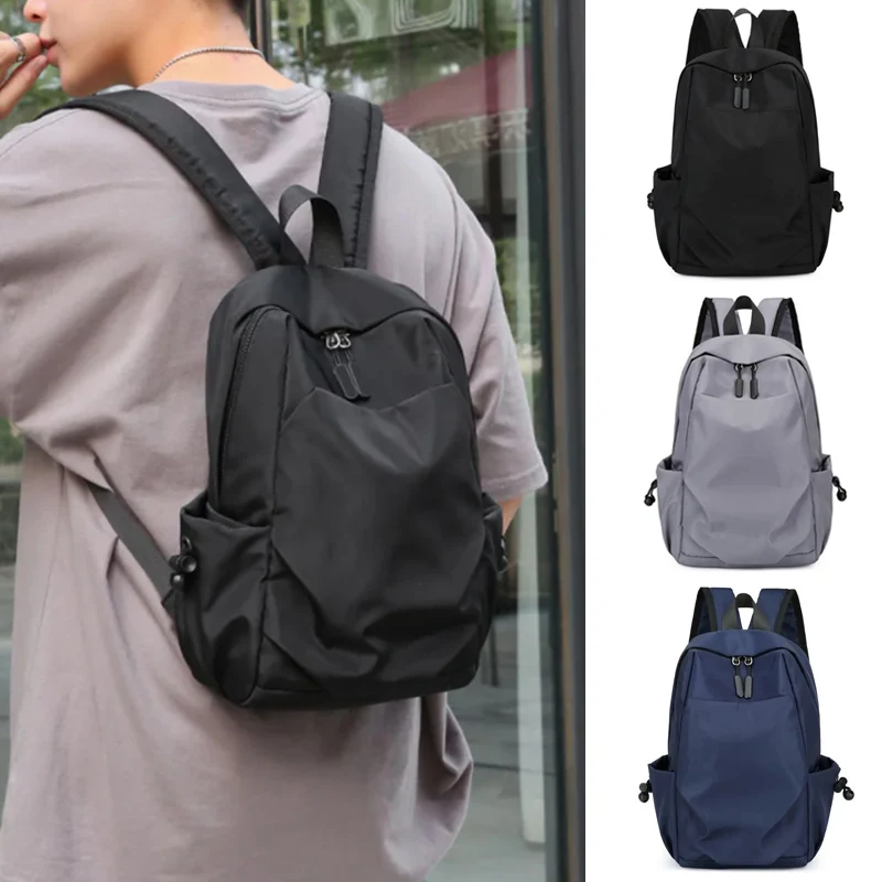 Men-s-Backpack-Fashion-Small-Black-Shoulder-School-Bag-for-Man-2024 ...