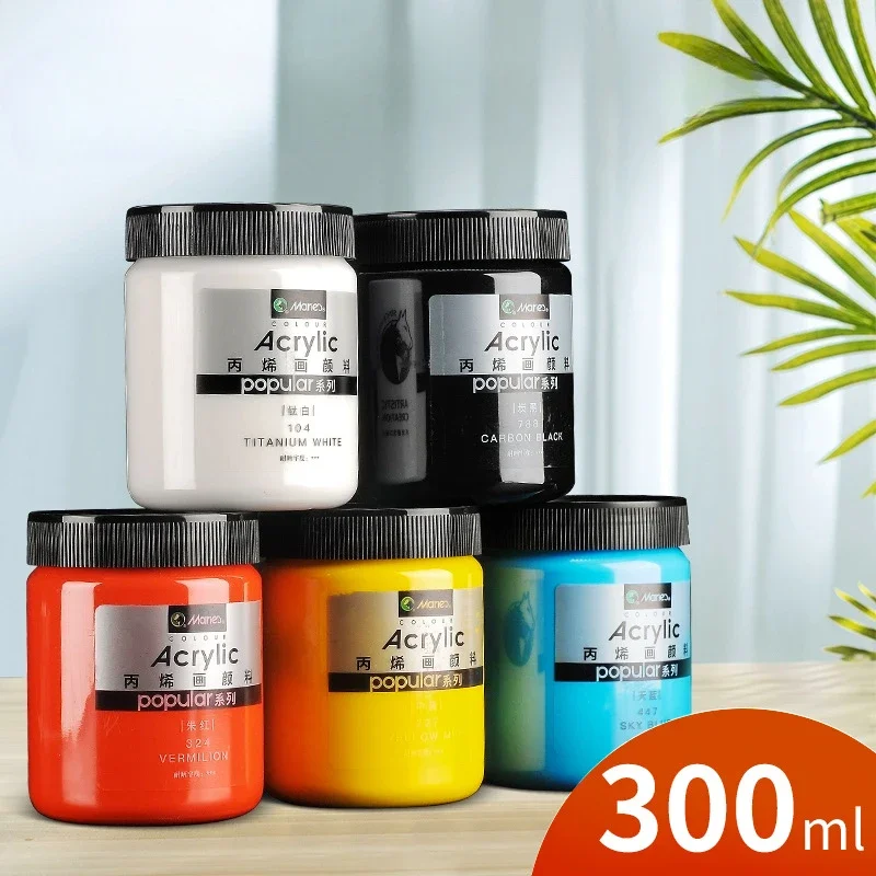 43 Color 300m Large Bottle Acrylic Paint Hand-painted Wall Painting ...