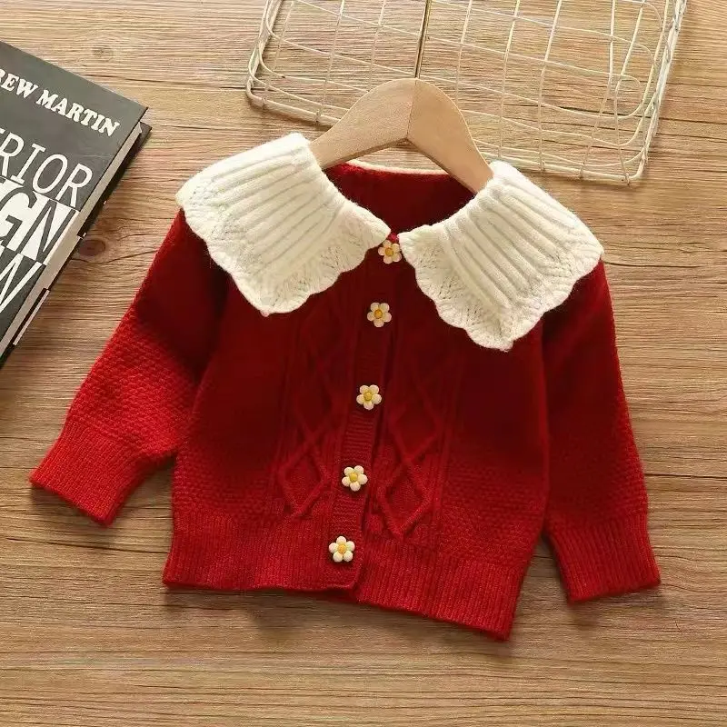 Girls-Sweater-Coat-Cardigan-New-Spring-Autumn-Children-s-Baby-Knitted ...