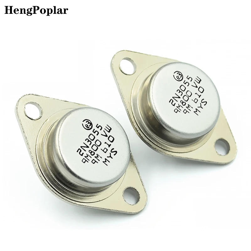 10pcs/lot NEW 2N3055 TO-3 15A 60V NPN AF Amp Audio Power Transistor