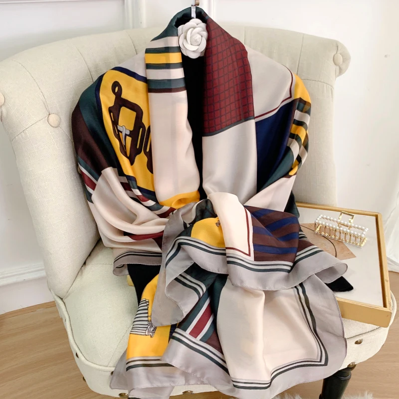 2022-180-90CM-Women-Simulation-Soft-Silk-Scarf-Female-Elegant-Echarpe ...