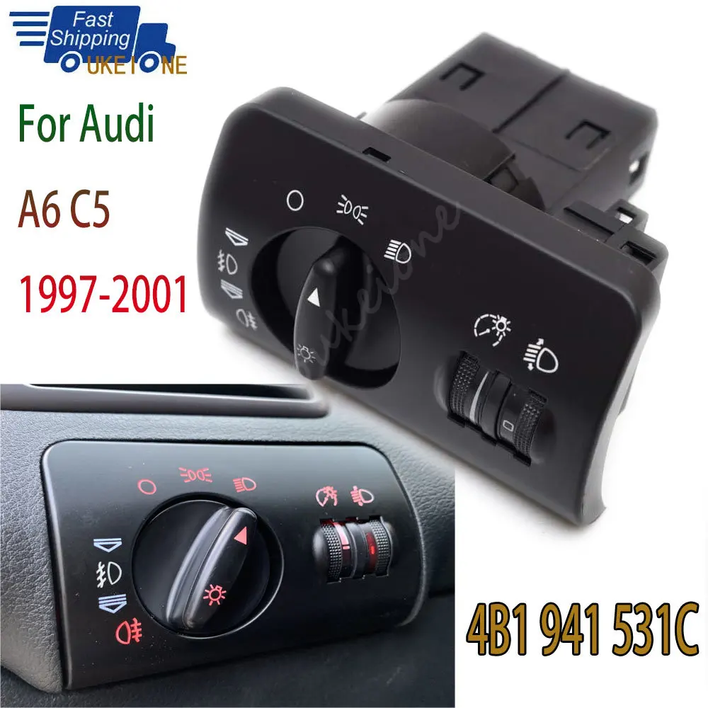 Car Accessories For Audi A6 1997-2005 Headlight Fog Lamp Control light ...