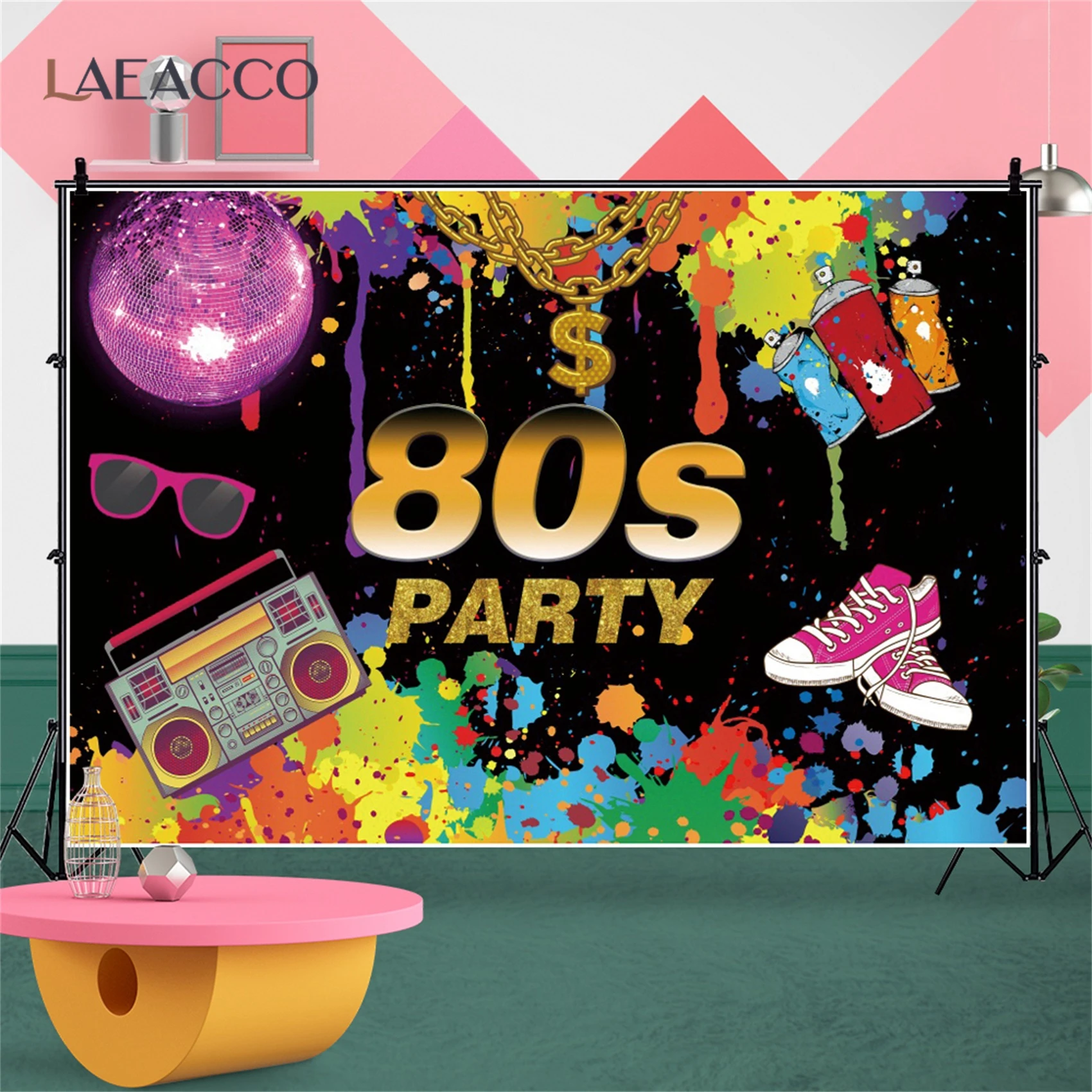 80s Party Background