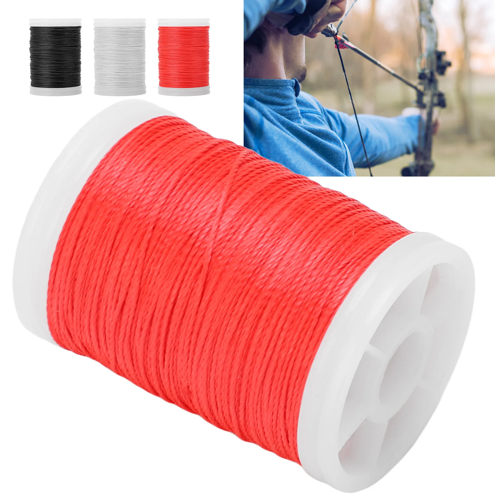 Tying-Peep-Sight-Nock-Archery-Bow-String-Serving-Thread-Impact ...