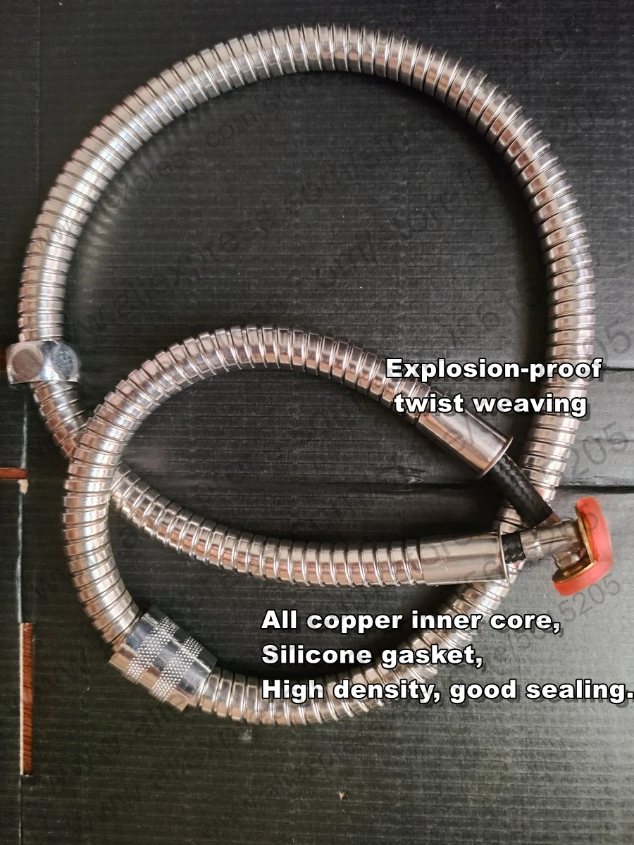 Stainless-Steel-Short-Shower-Hose-1m-Bidet-Flexible-Hoses-Braided-Weave ...