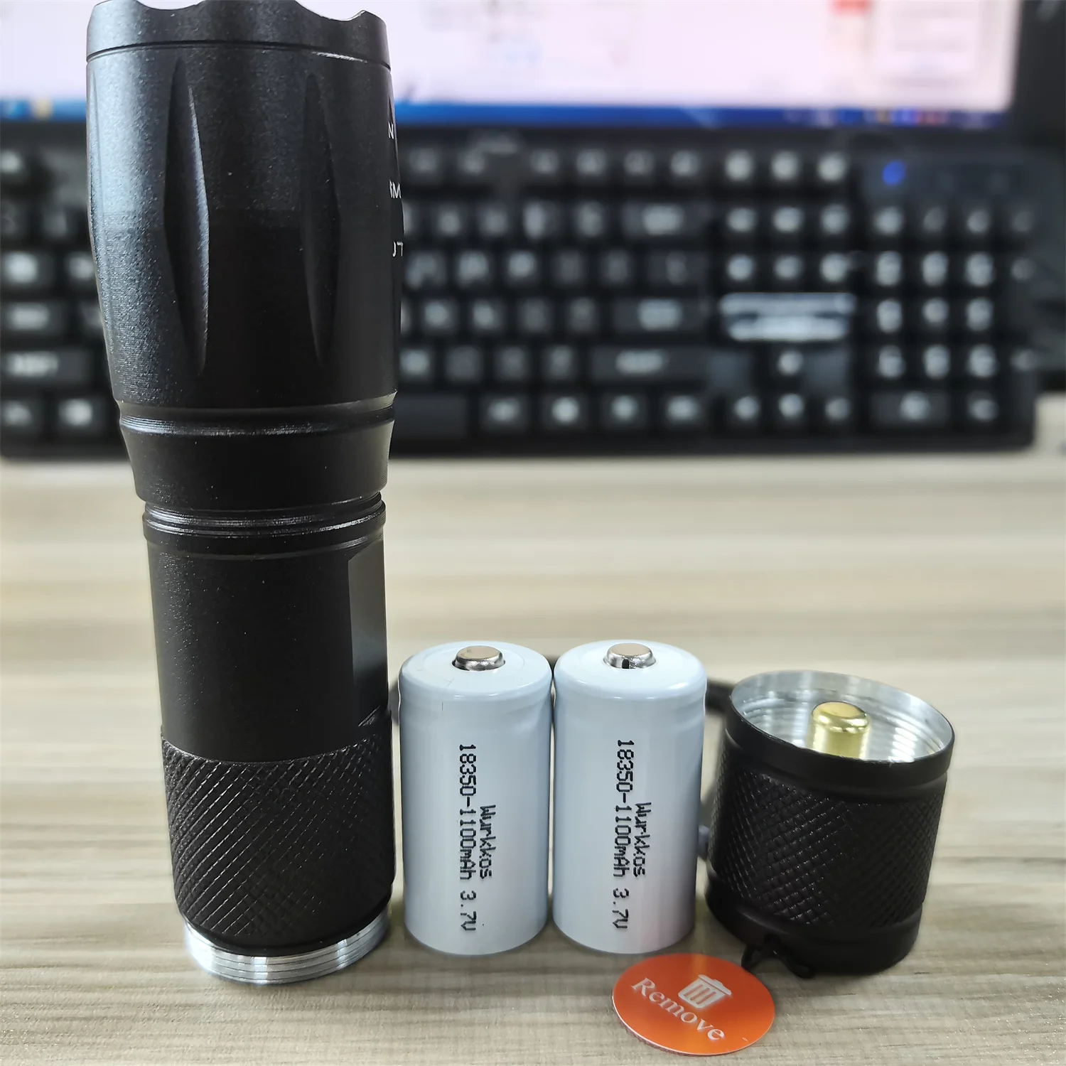 Wurkkos-2PCS-18350-Battery-3-7V-1100-Mah-Transport-with-Flashlight-for ...