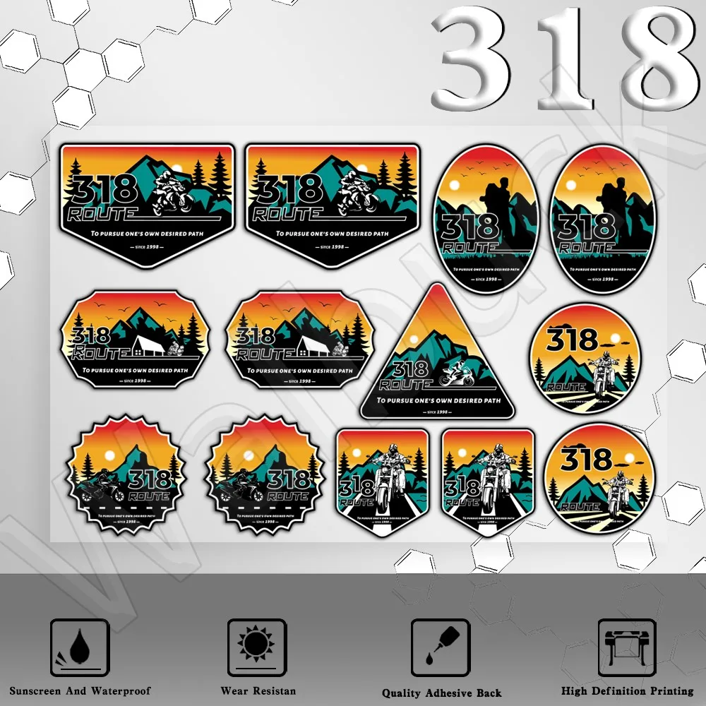 Motorcycle-Reflective-Adventure-Rider-Stickers-PVC-Watertight ...