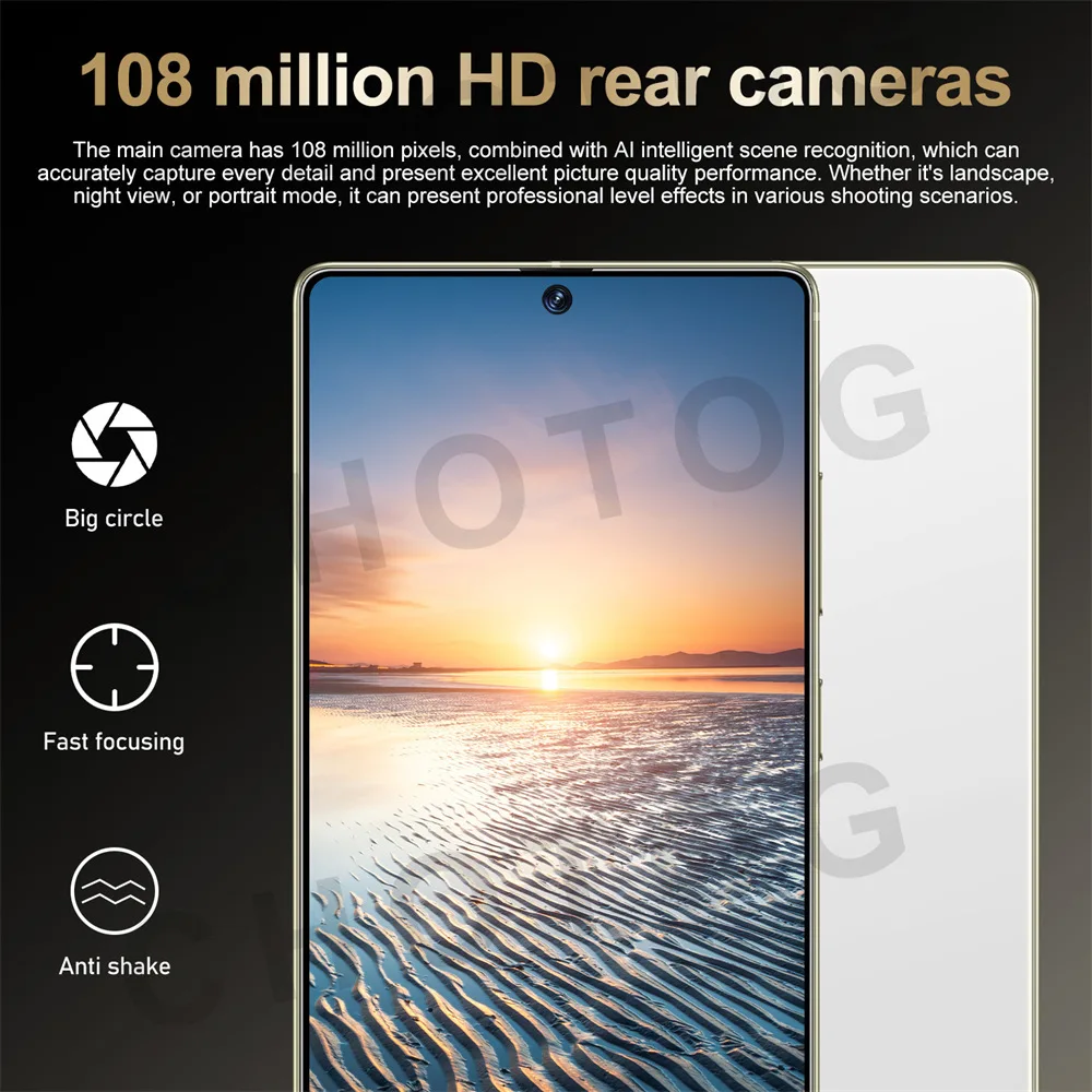 New SMS 25 Ultra 7.3 HD Cellphones Global Version 5G Dual SIM ...