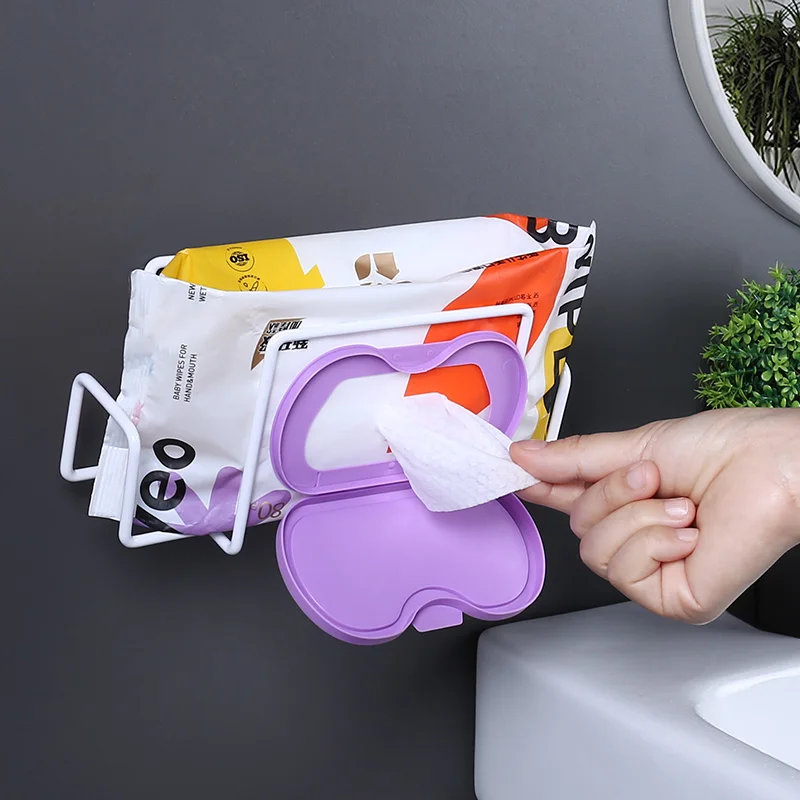 Baby Wet Wipes Paper Holder Toilet Tissue Storage Shelf Wall Mount ...