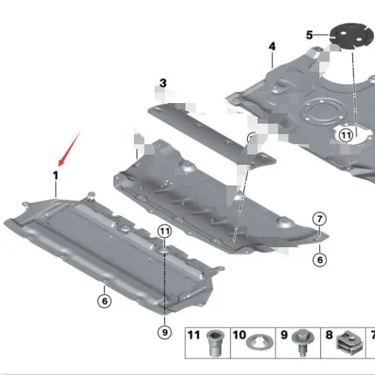 51757340168-Engine-Under-Cover-Splash-Radiator-Support-Splash-Shield ...