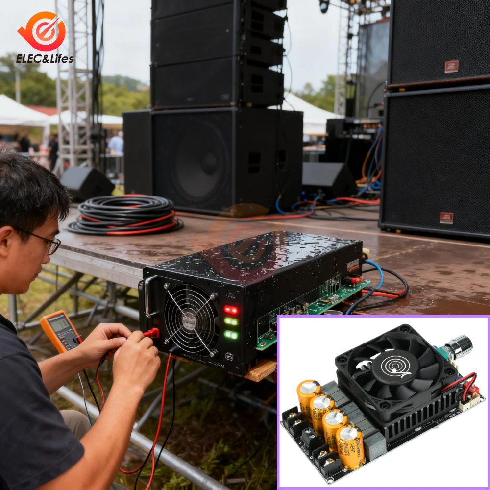 ZK-3002 2G 600W Mono Amplifier Board TPA3255 High Power Rear Stage ...