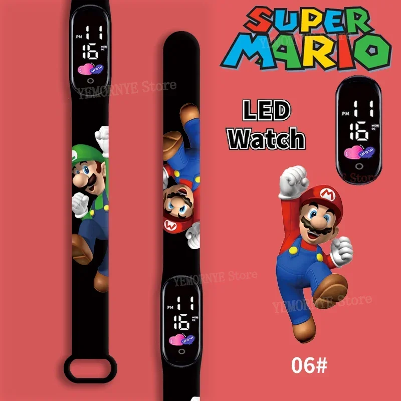 Mario-Bros-Children-s-Watches-Action-Figures-Luigi-Princess-Peach-Yoshi ...