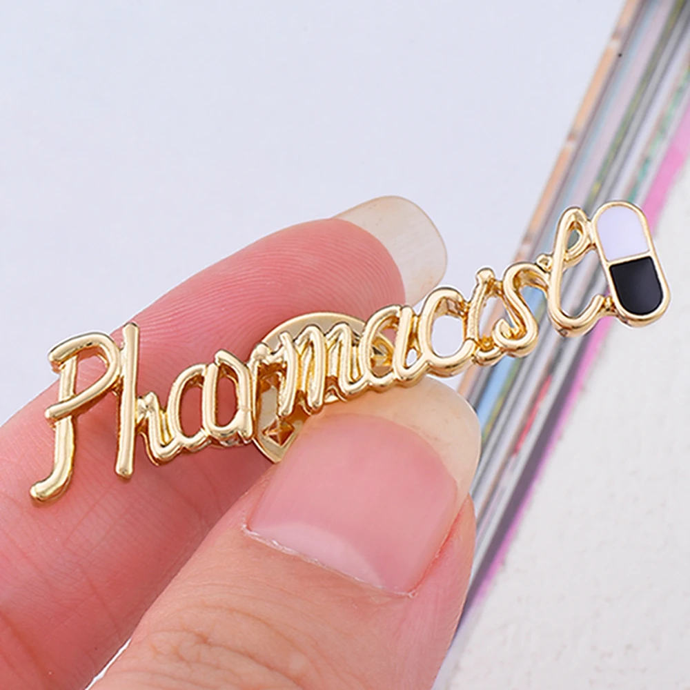 Catuni-Pharmacology-Medicine-Pin-Brooch-for-Pharmacist-Enamel-Pill ...