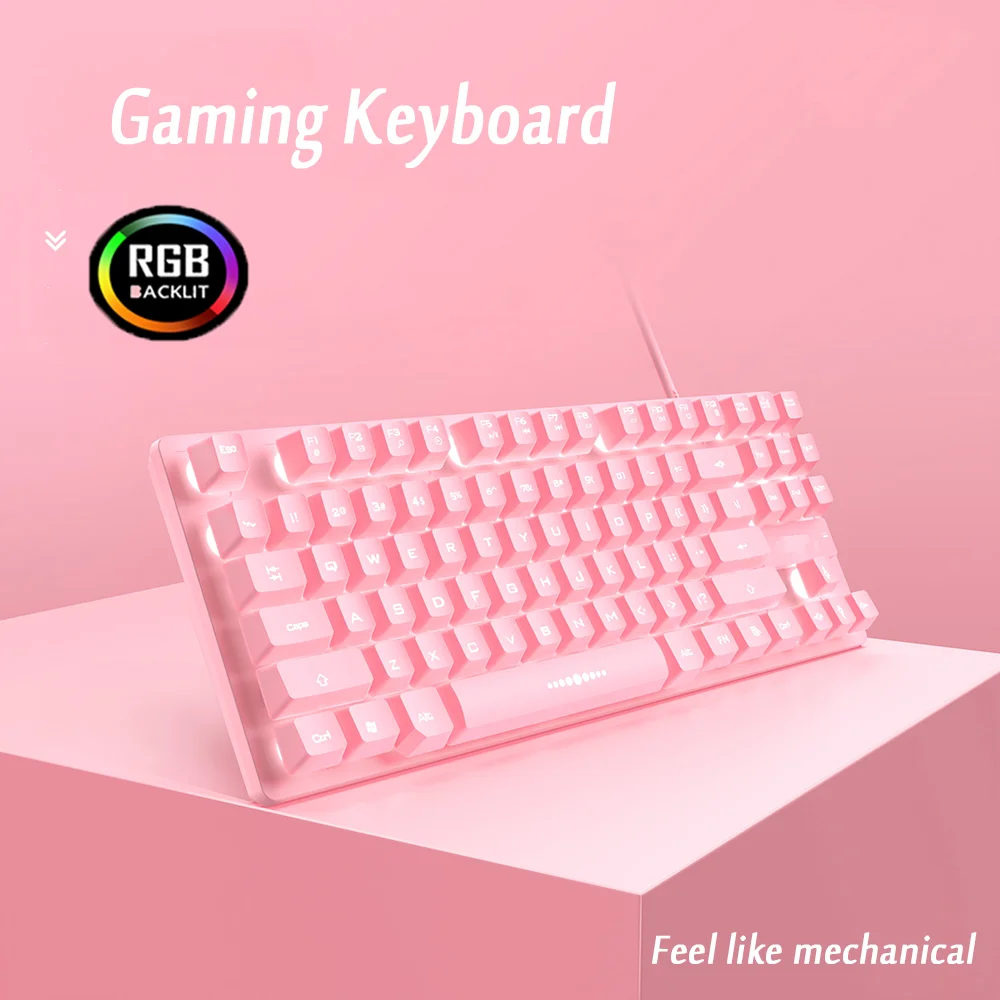 Jogos-com-fio-teclado-rgb-backlit-rosa-teclado-led-luz-membrana-abs ...