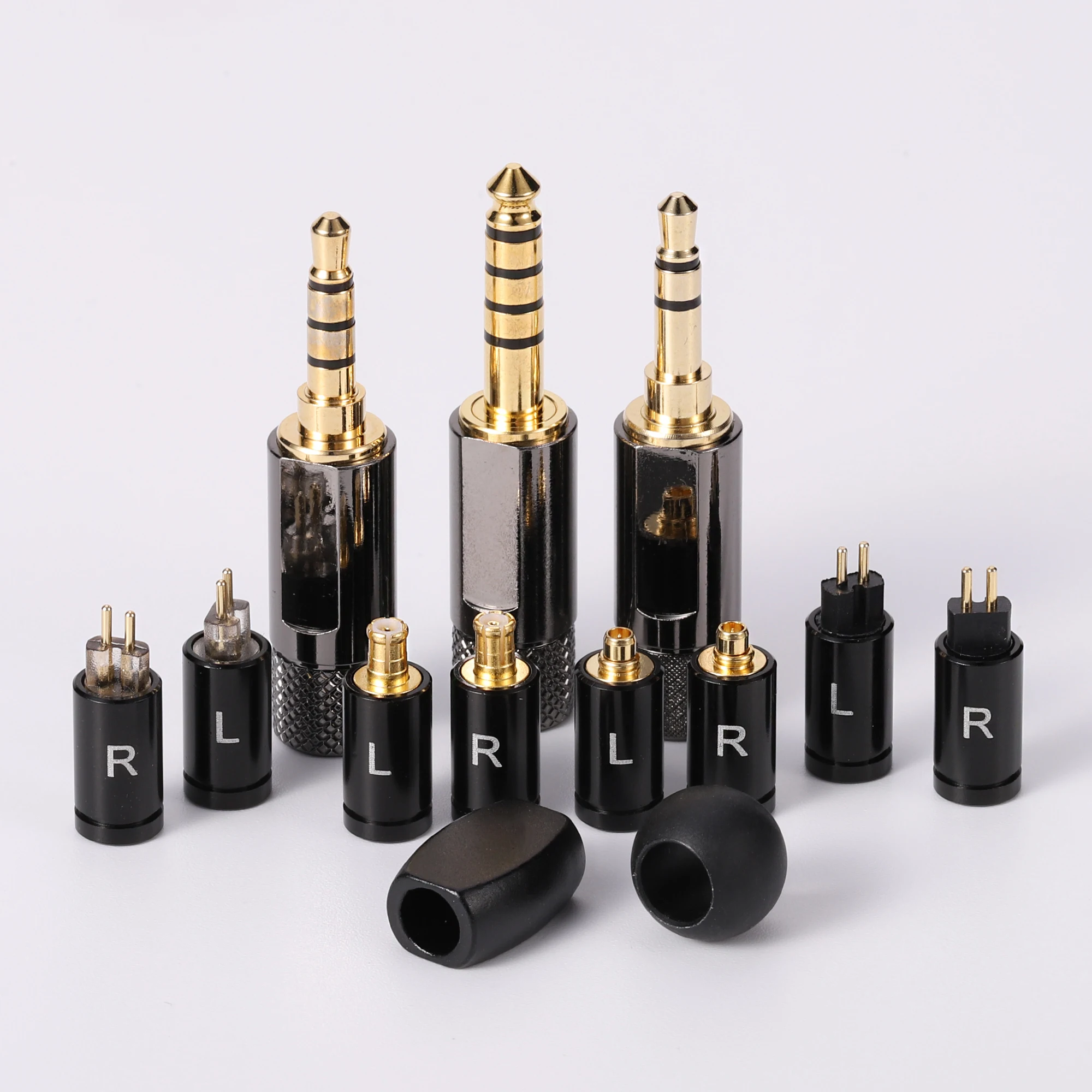 3.5mm 2.5mm 4.4mm pure copper + aluminum alloy splitter + slider + MMCX ...