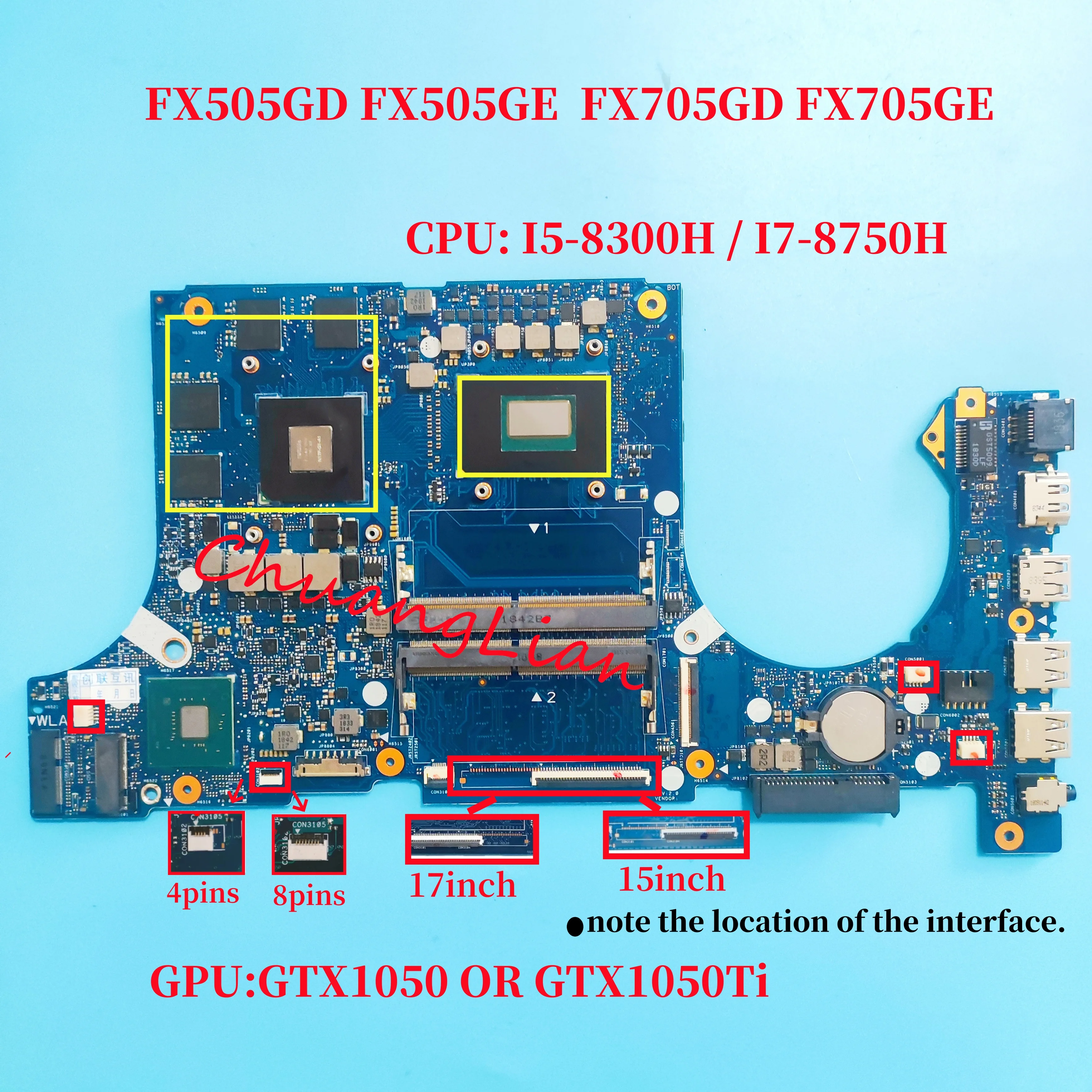 FX505GD-For-ASUS-FX505-FX505GD-FX505G-FX505GE-Laptop-Motherboard-With ...