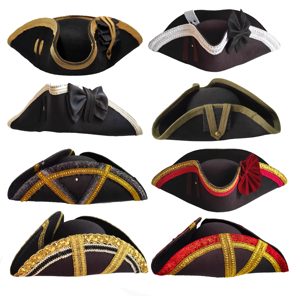 European Noble Hat Prussian Spanish American Civil War Hat Pirate Hat ...