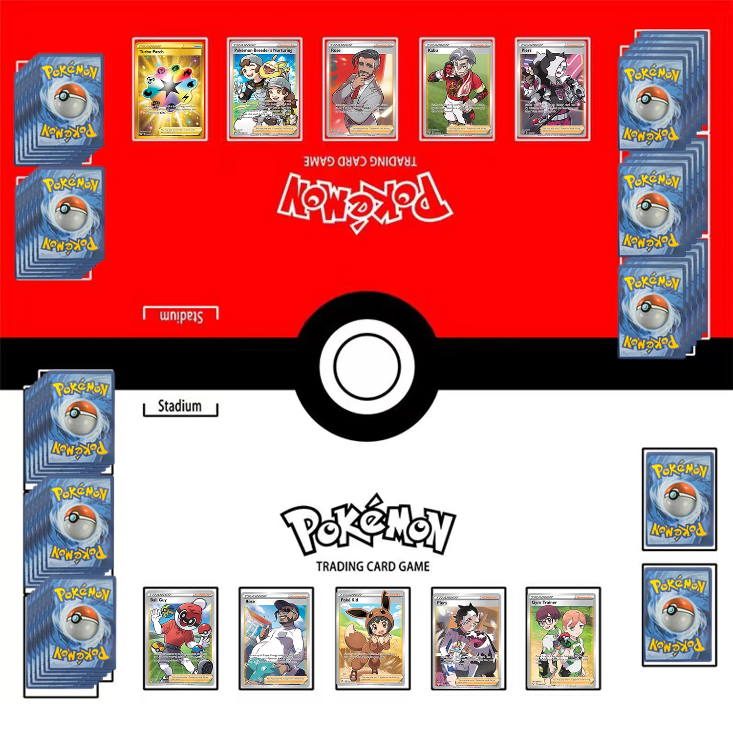 Table Mat Pokemon Cards | Pokemon Card Play Mat | Pokemon Game Mat ...
