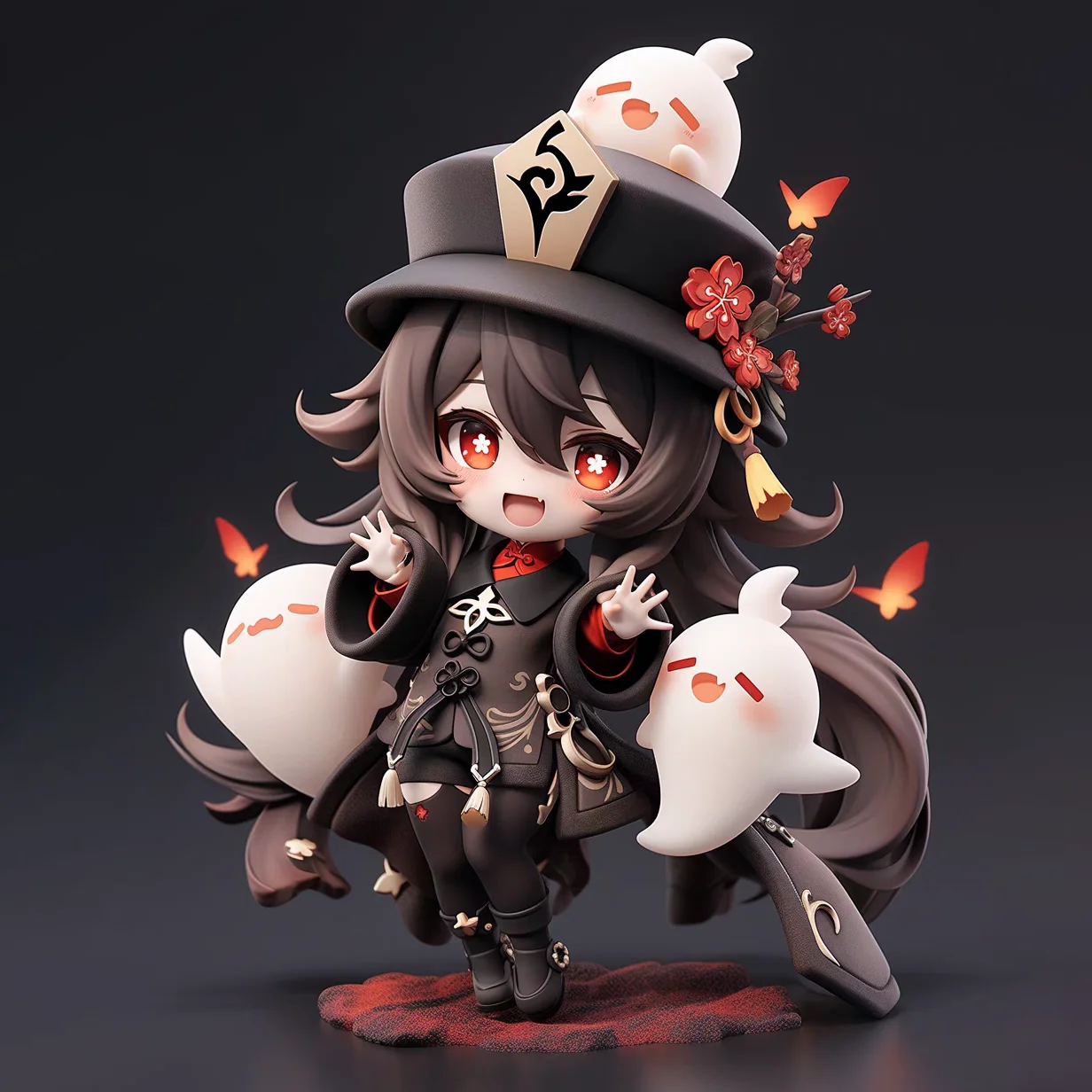14cm-Genshin-Impact-Anime-Figure-HuTao-Ganyu-Kawaii-PVC-Model-Doll ...