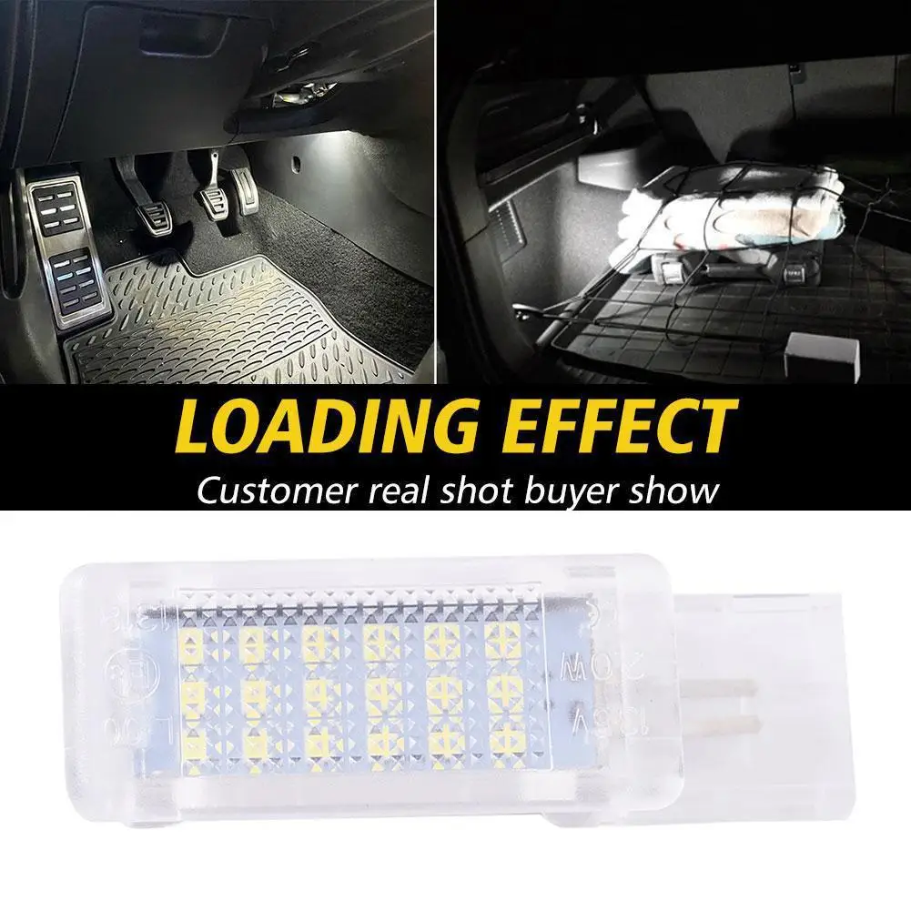 LED Footwell Trunk Glove Box & Luggage Compartment Lights for VW Golf ...
