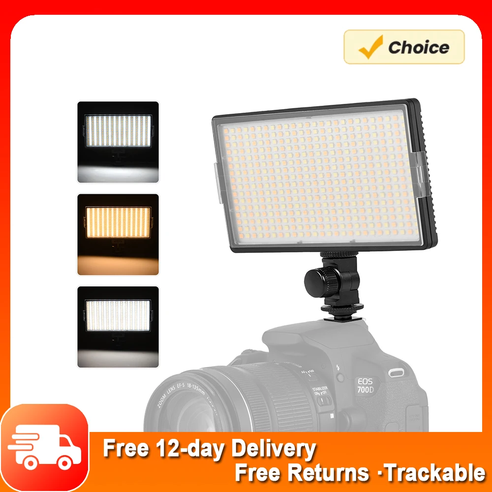 LED-416-LED-Video-Light-Professional-On-Camera-Photography-Light-Panel ...