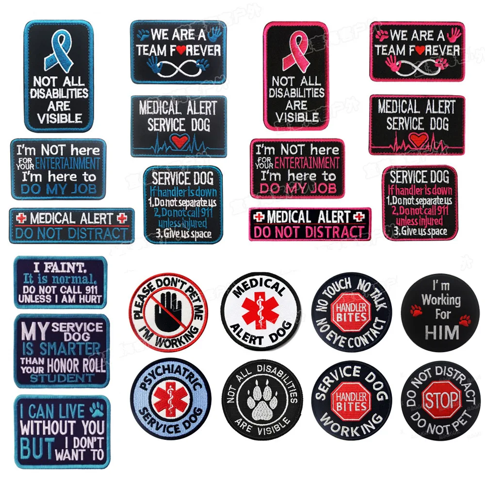 Service-Dog-Vest-Patch-Badge-Tactical-Hook-Embroidery-Patches ...