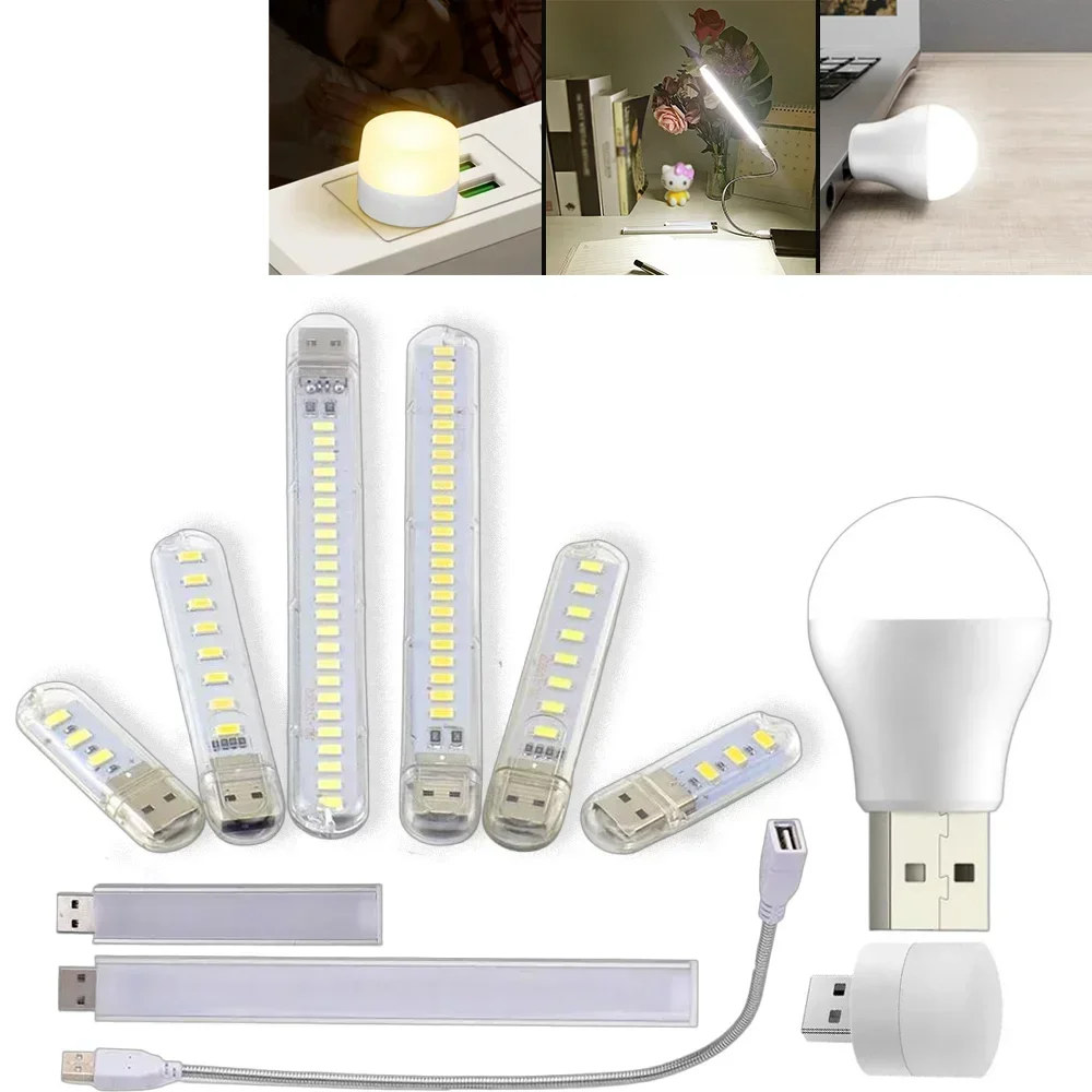 1PCS Portable LED Eye Protection Reading Lamps Mini USB Book Lights for ...