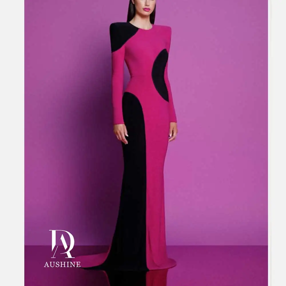 Aushine-Evening-Dress-Bands-Birthdays-Full-Sleeves-Floor-Length-Elegant-Wedding-Party-Gowns-For ...