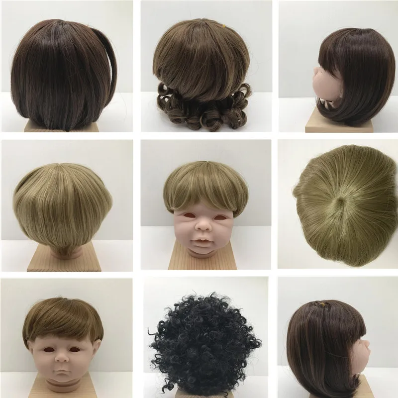 Latest 7 different models Reborn Doll Hair Wig DIY Reborn Baby doll ...